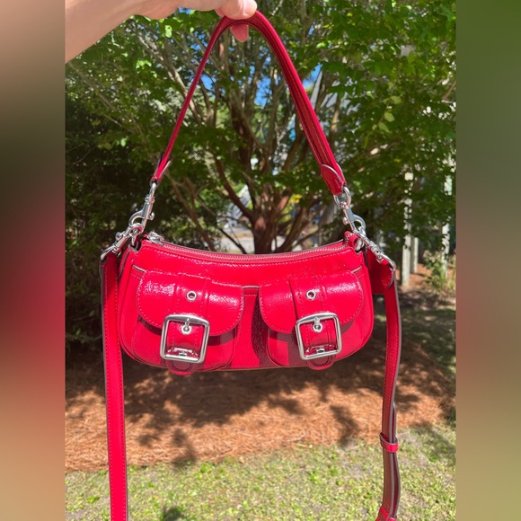 Coach | Bags | Coach Ashton Red Patent Leather Comes With Crossbody ...